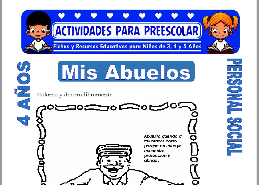Mis Abuelos para Niños de 4 Años | Actividades para Preescolar – 2025